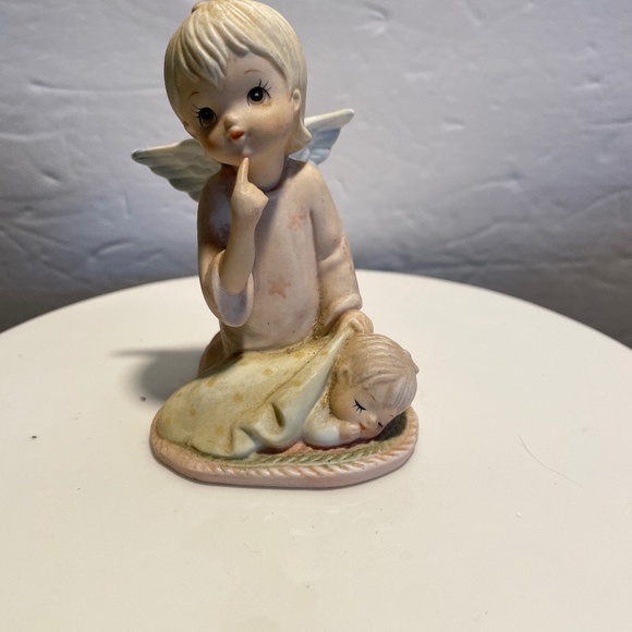 Lefton | Art | Vintage Lefton Porcelain Baby Angel Sleeping Nursery ...